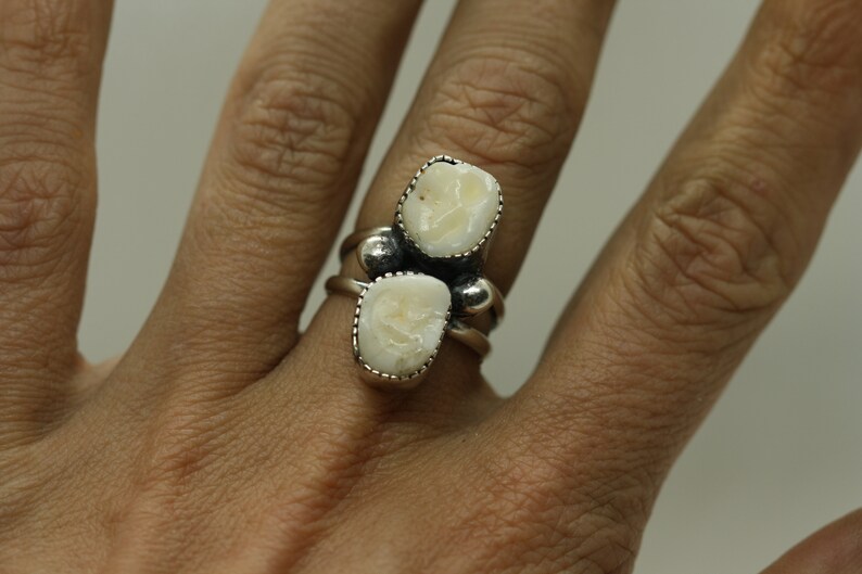 Double Tooth Ring Made to Order - Etsy