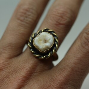 Brass Single Tooth Ring Made in Your Size - Etsy
