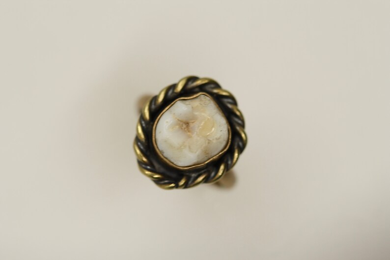 Brass Single Tooth Ring Made in Your Size - Etsy