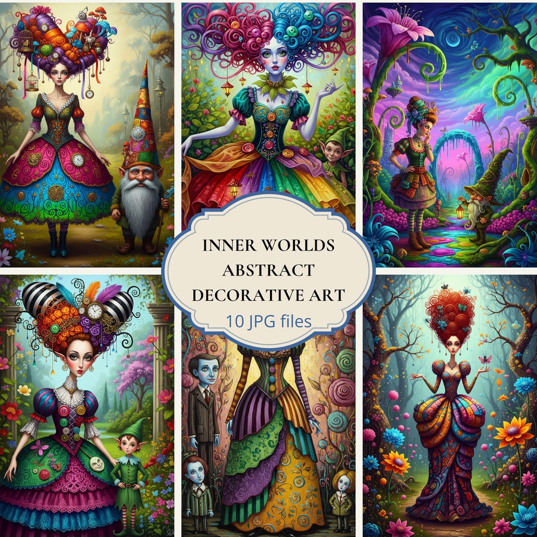 Colorful Surreal Character Art Prints, Whimsical Illustration (digital ...