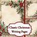 Classic Christmas Writing Pages – Vintage Holiday Printable Journal ...