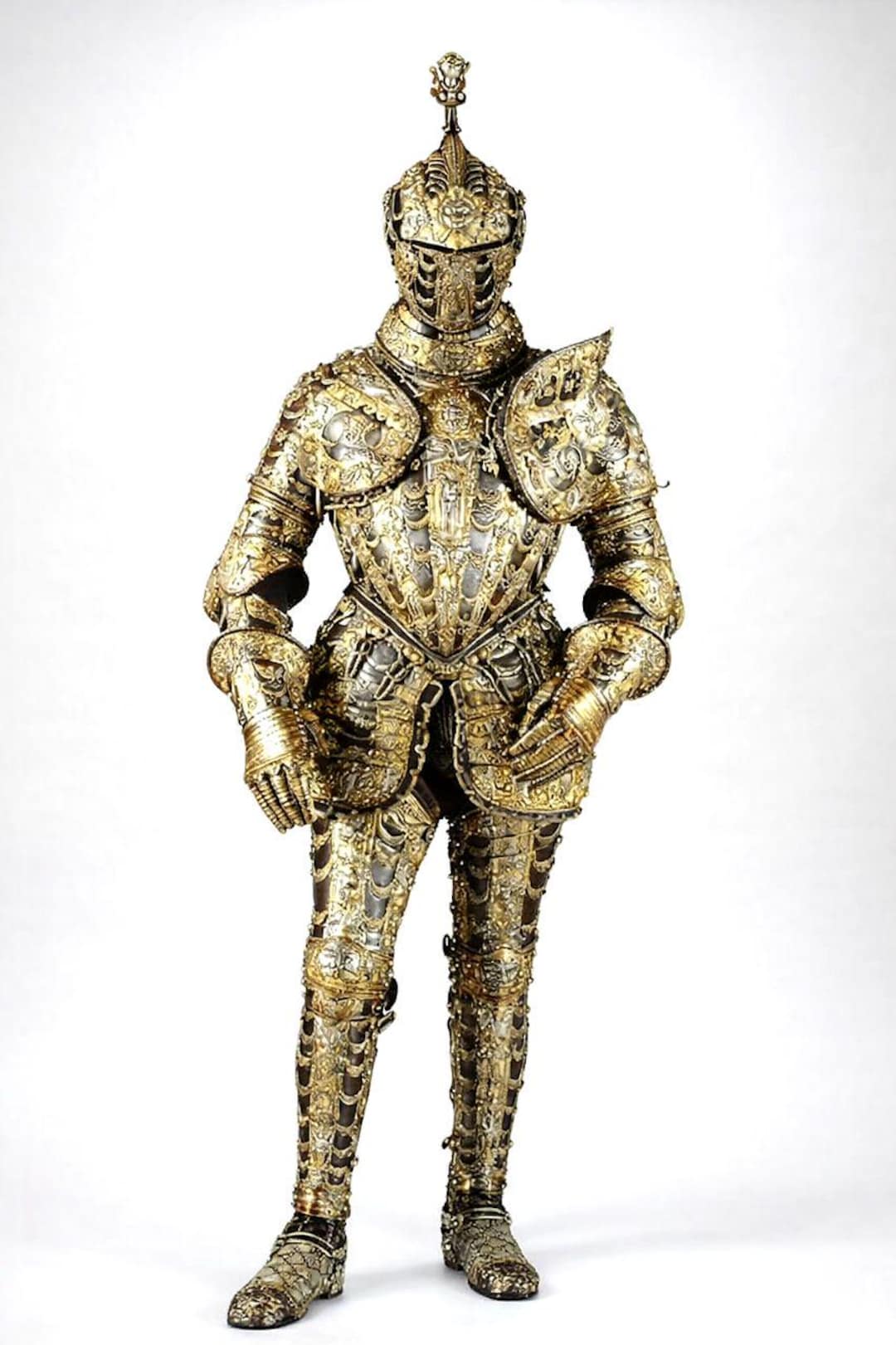 Medieval Parade Armor of Alessandro Farnese | Full Body Steel & Brass ...