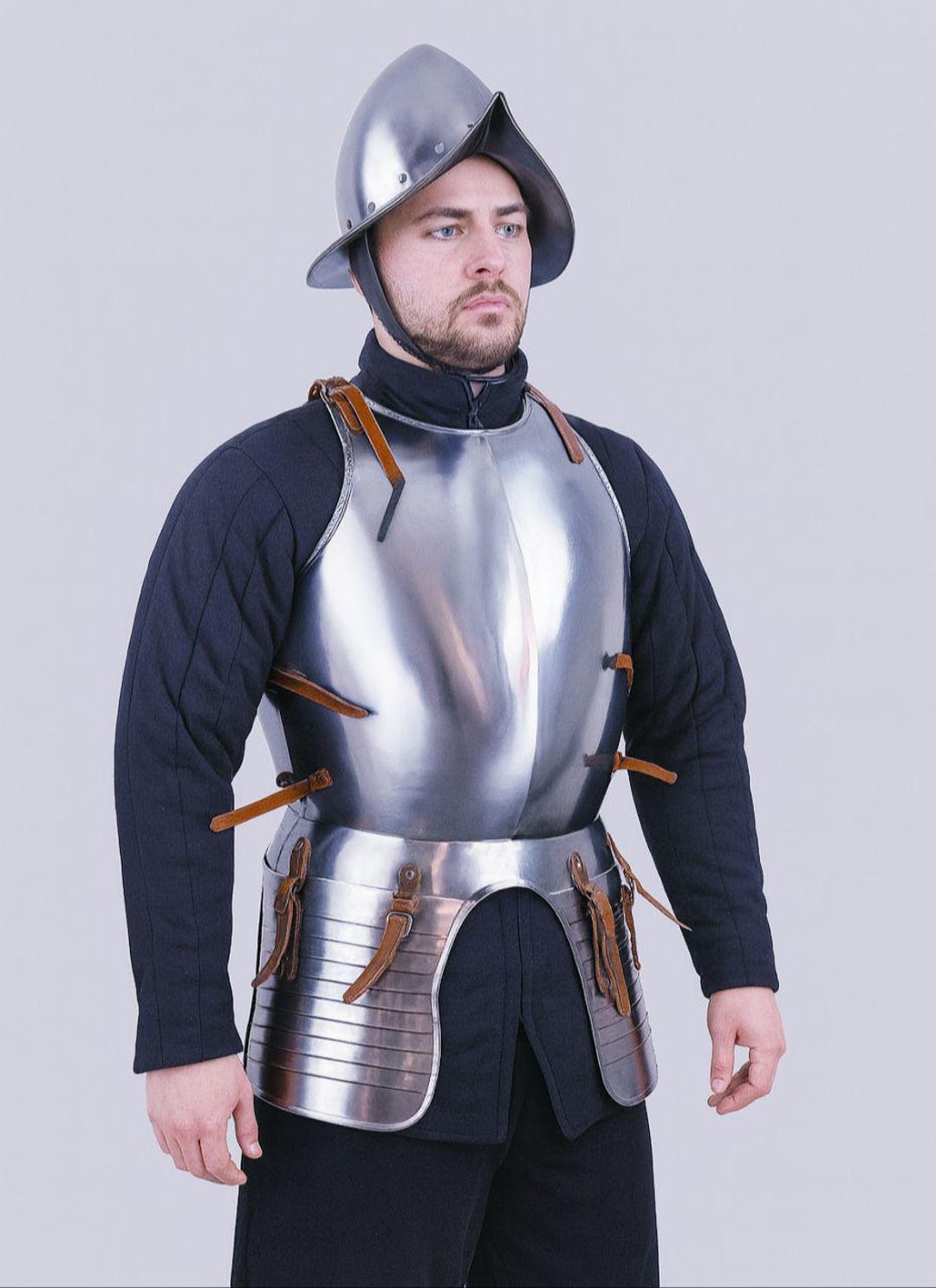 Pikeman’s Armor Set With Spanish Helmet – Medieval Knight Steel ...
