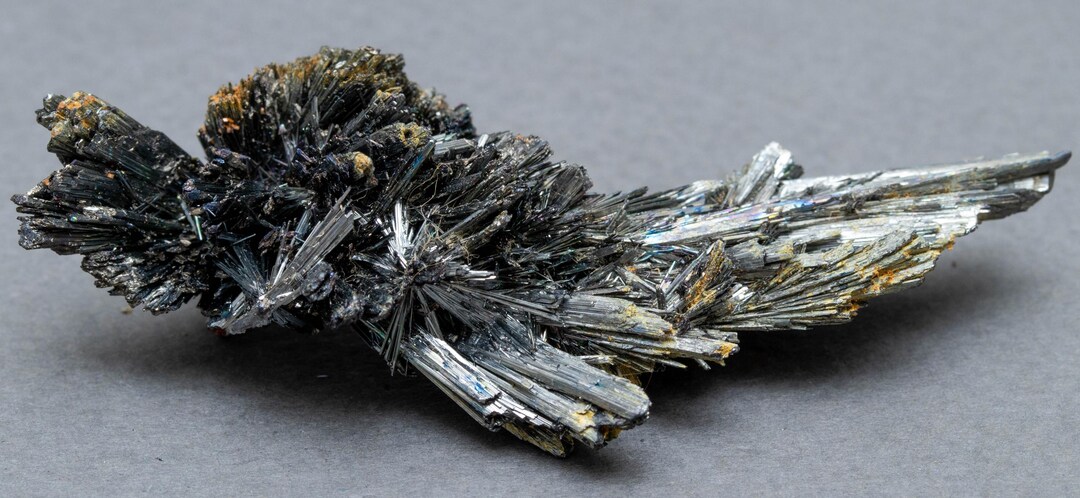 Rare ANTIMONITE STIBNITE Crystal Cluster Specimen Romania #k3815 - Etsy