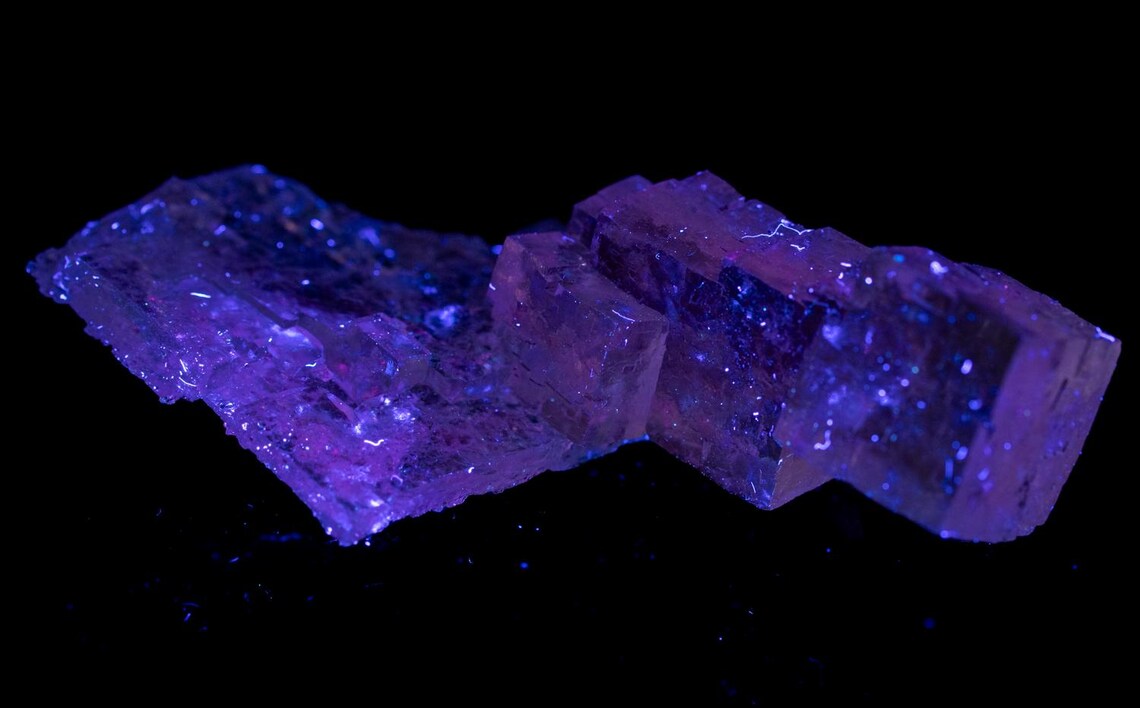 Rare HALITE Crystal 0.53 Oz Fluorescent Stone Specimen - POLAND #k1189 ...