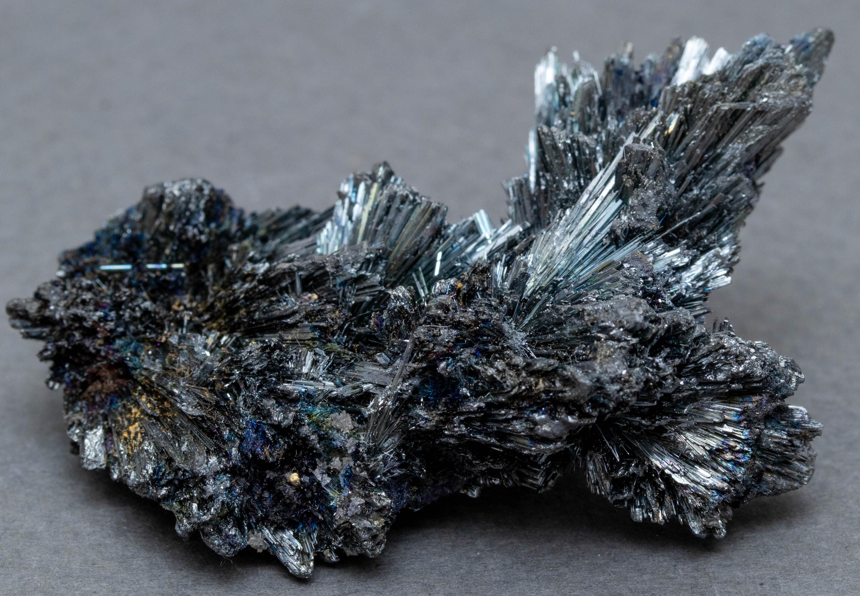 Rare ANTIMONITE STIBNITE Crystal Cluster Specimen Romania #k3808 - Etsy
