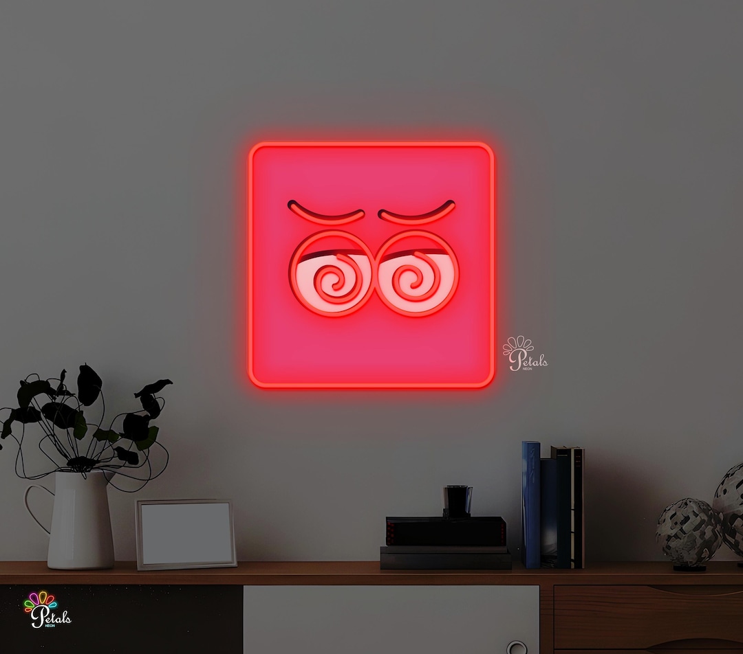 Hypnotic Eyes Neon Sign – LED Pop Art, Trippy Wall Decor or Studio ...