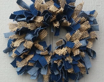 Denim and burlap | Etsy