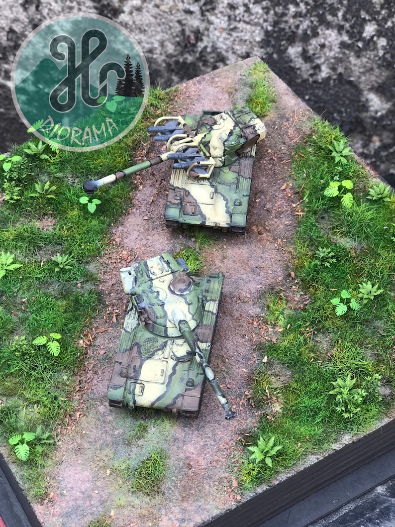 Base de diorama de la jungle tropicale à l'échelle 1/72 (le véhicule n ...
