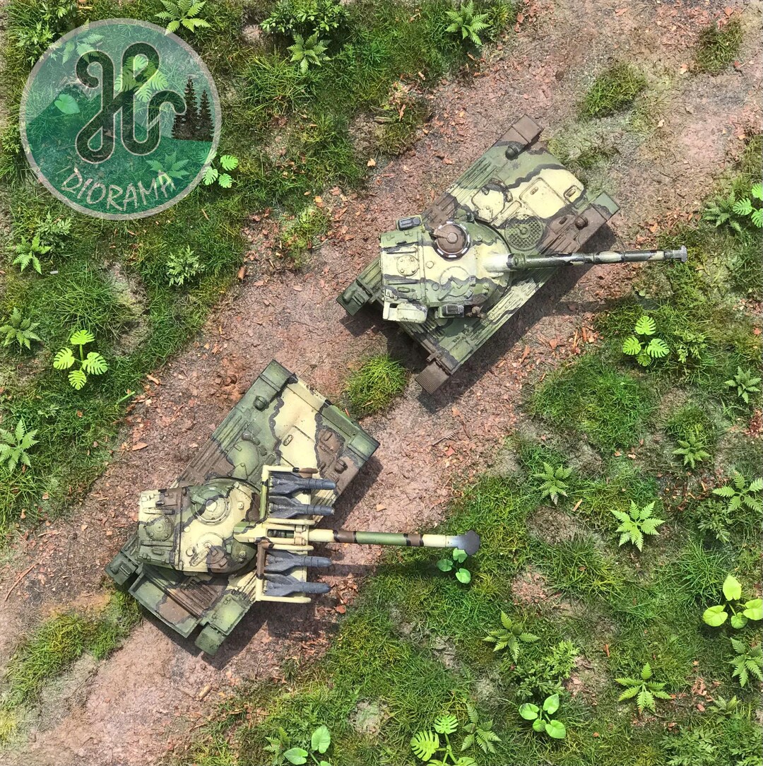 Base de diorama de la jungle tropicale à l'échelle 1/72 (le véhicule n ...