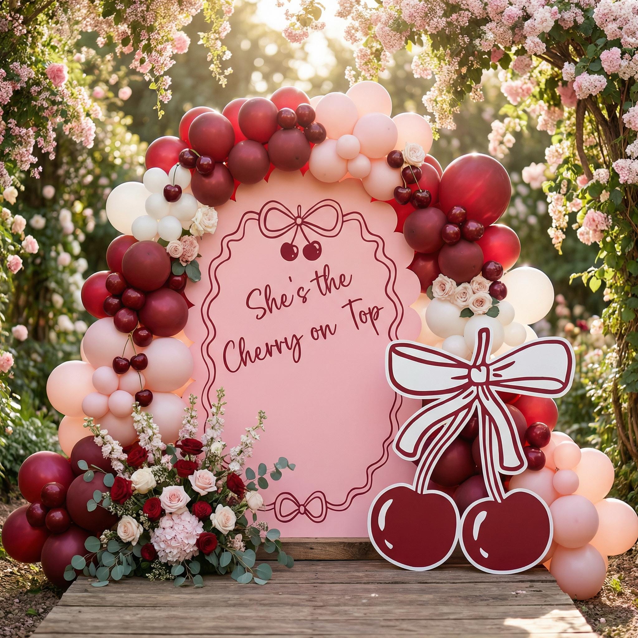 Cherry on Top Cutouts Set, Berry First Birthday, Sweet One, Baby Shower ...