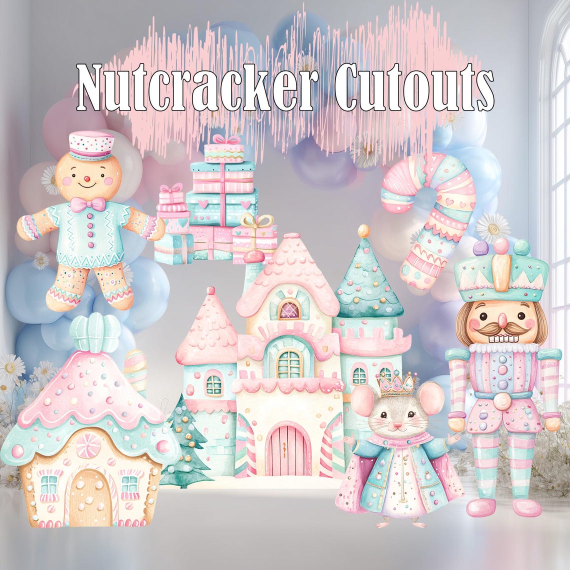 Nutcracker Candyland Cutouts, Winter Wonderland, Christmas Party ...