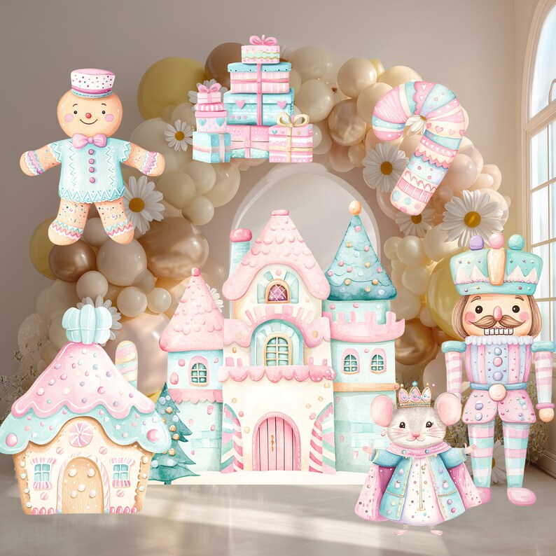 Nutcracker Candyland Cutouts, Winter Wonderland, Christmas Party ...
