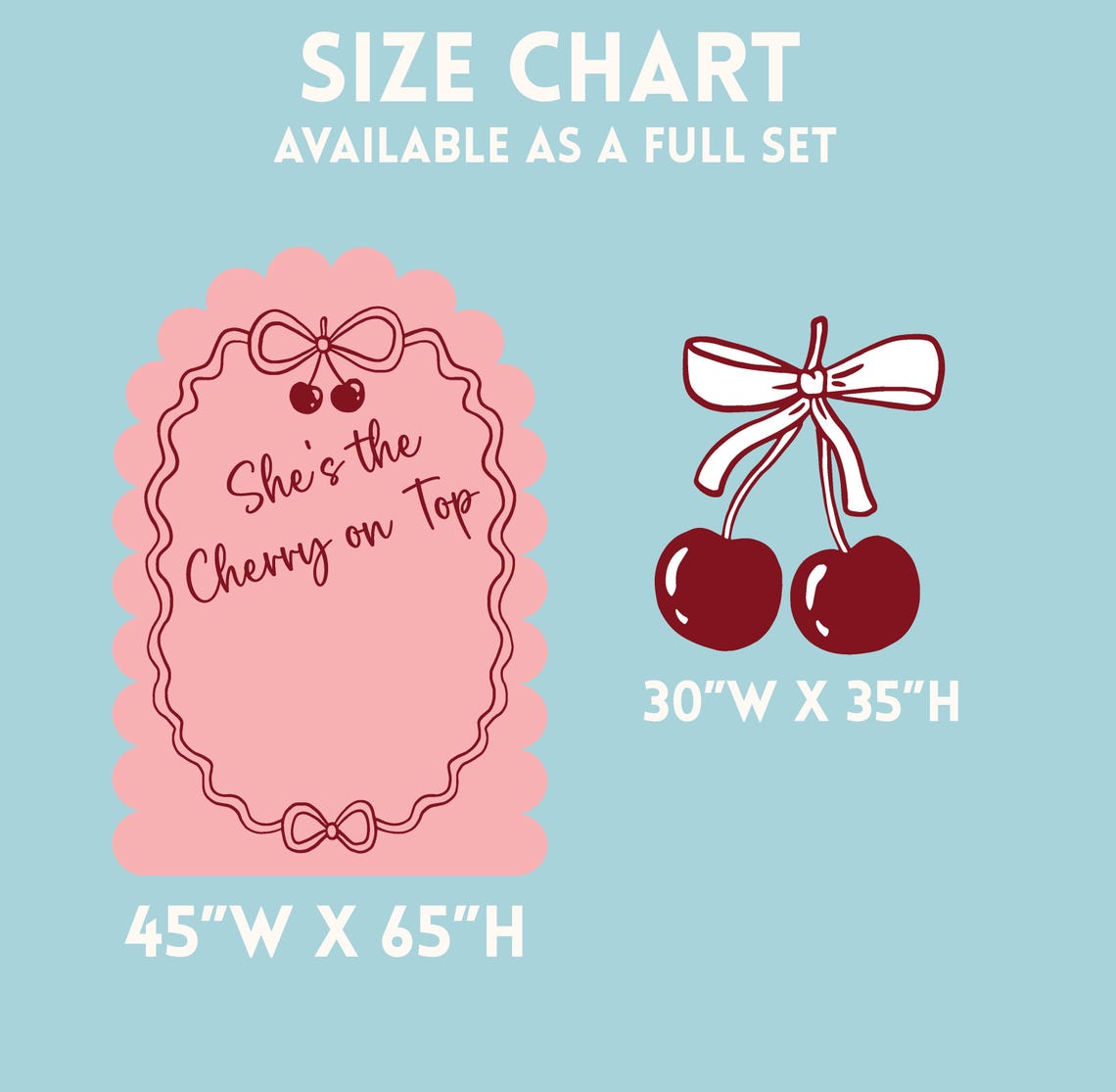 Cherry on Top Cutouts Set, Berry First Birthday, Sweet One, Baby Shower ...