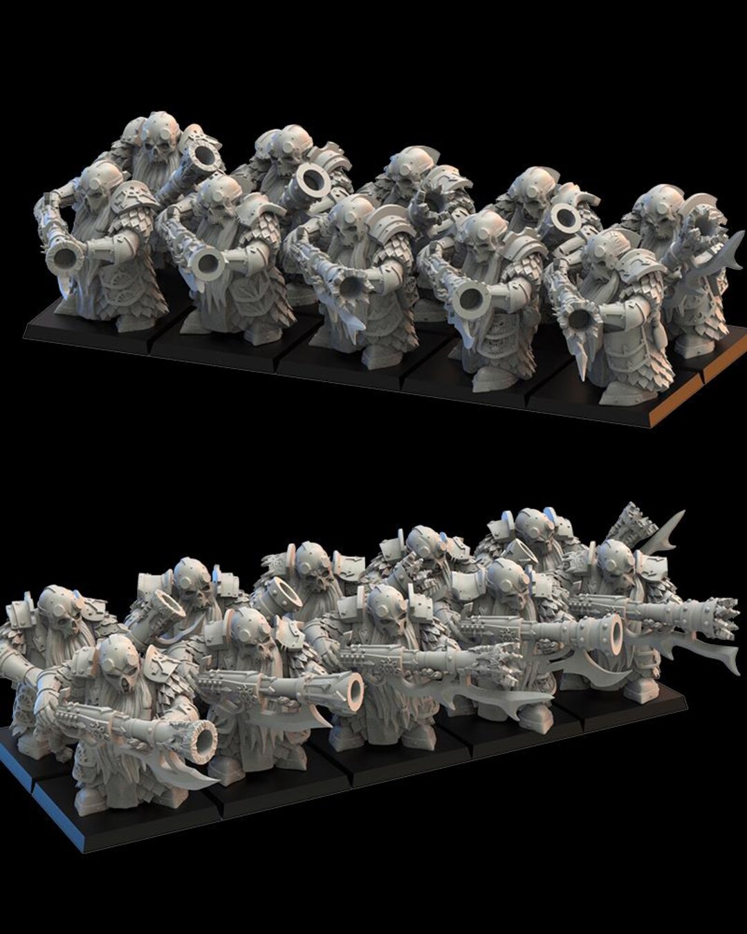 Chaos Dwarf Death Ranged Guard Arquebuisers | Lost Kingdom Miniatures ...