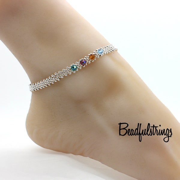 Swarovski Ankle Bracelet - Etsy