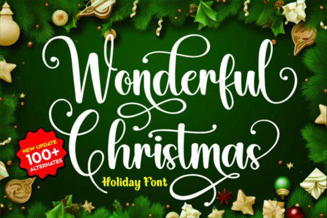 Christmas Script Font | Festive Holiday Design (OTF, TTF, WOFF) - Etsy