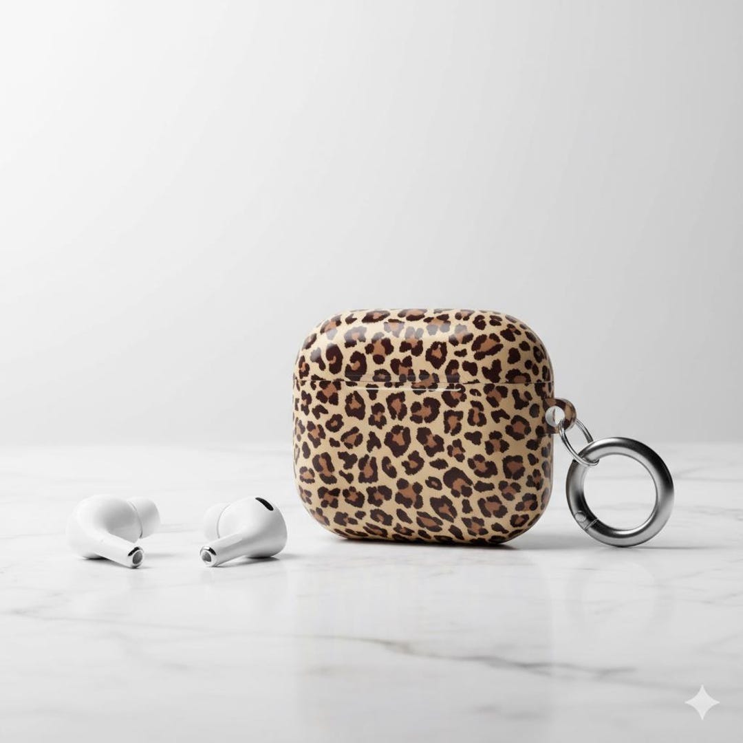 Leopard Print Airpods Case,animal Print Wireless Earbuds Cover With ...