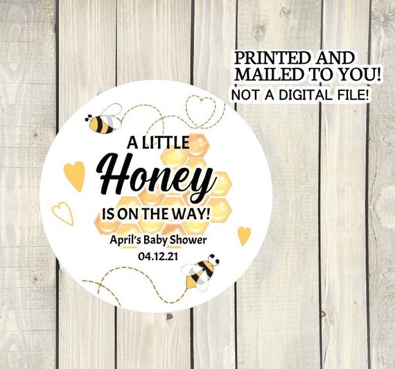 Honey Jar Labels Honey Sticker Bee Honey Favor Labels Mason - Etsy