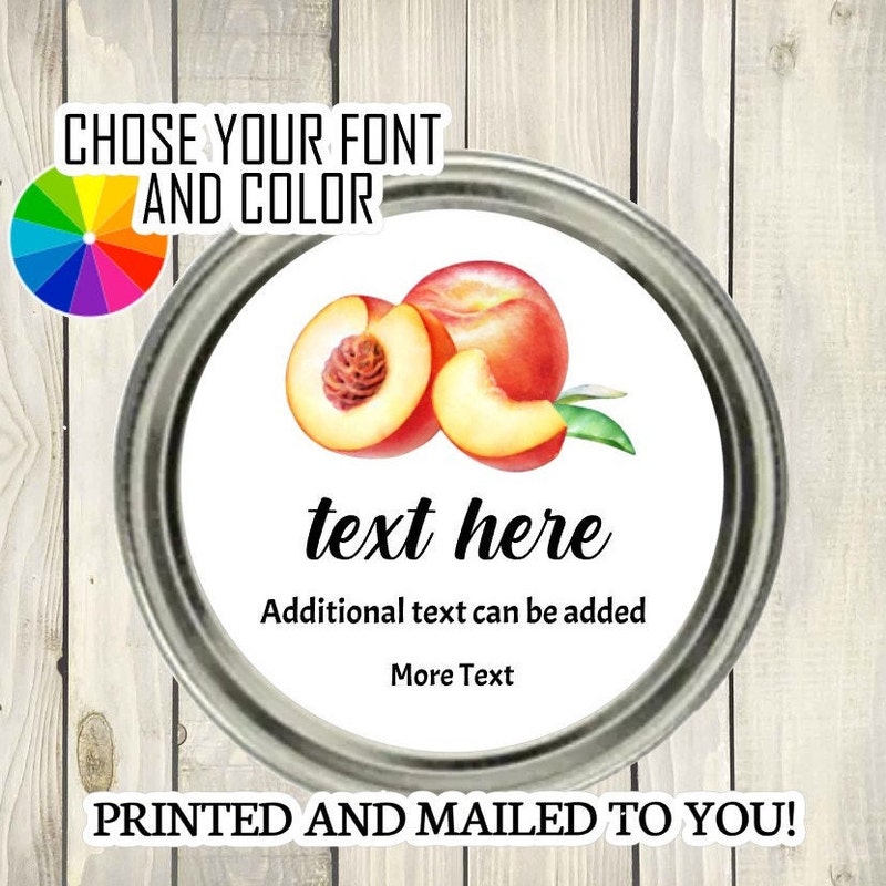Peach Labels - Etsy