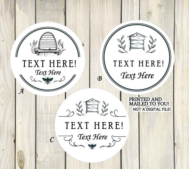 Honey Sticker, Honey Jar Labels, Bee Favor Labels, Canning Jar, Honey ...