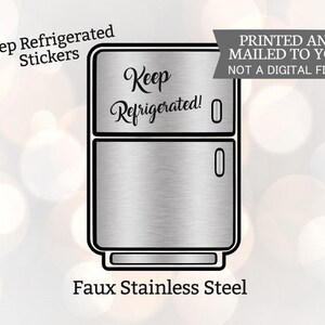 30 Keep Refrigerated Refrigerator Sticker Labels Matte or Waterproof - Etsy