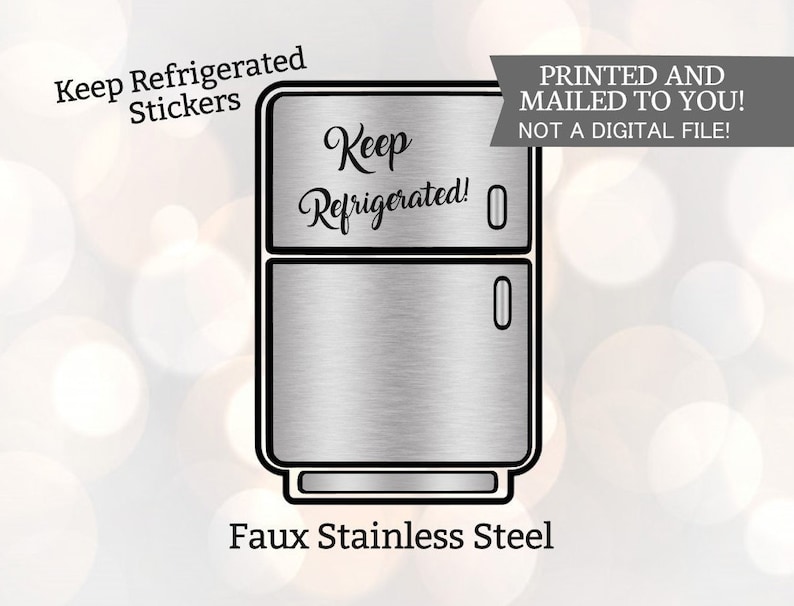30 Keep Refrigerated Refrigerator Sticker Labels Matte or | Etsy