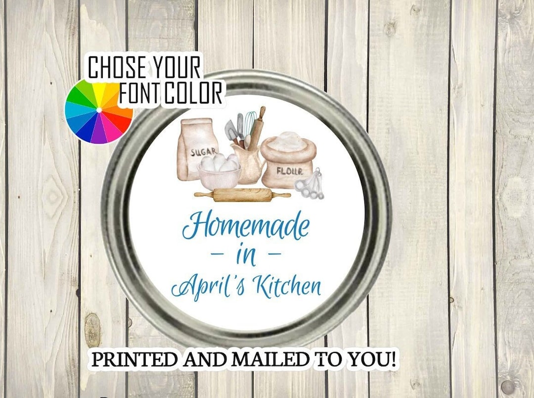 Personalized From the Kitchen of Labels, Baking Lables, Rolling Pin ...