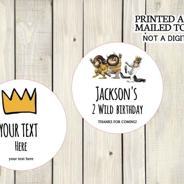 Where the Wild Things Are Thank You Tags for Shower - Etsy