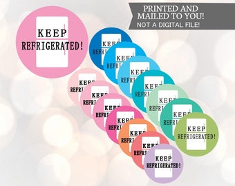 30 Keep Refrigerated Refrigerator Sticker Labels Matte or | Etsy