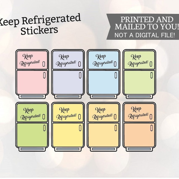 Keep Refrigerated Stickers - Etsy