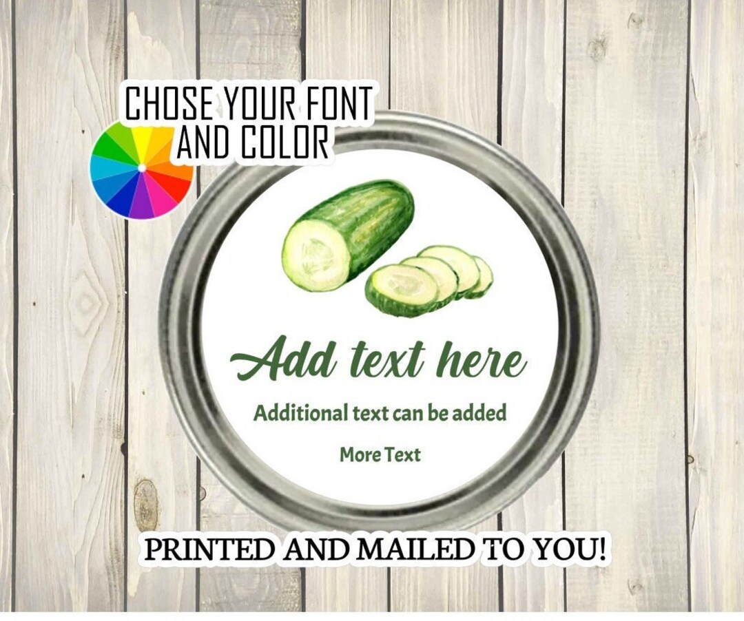 Pickle Canning Labels, Relish, Pickled Jam Lables, Mason Jar Lid Labels ...