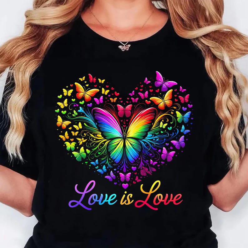 Rainbow Butterfly Pride LGBTQ+ Png Bundle, LGBTQ+ Png, Pride Png, Love ...