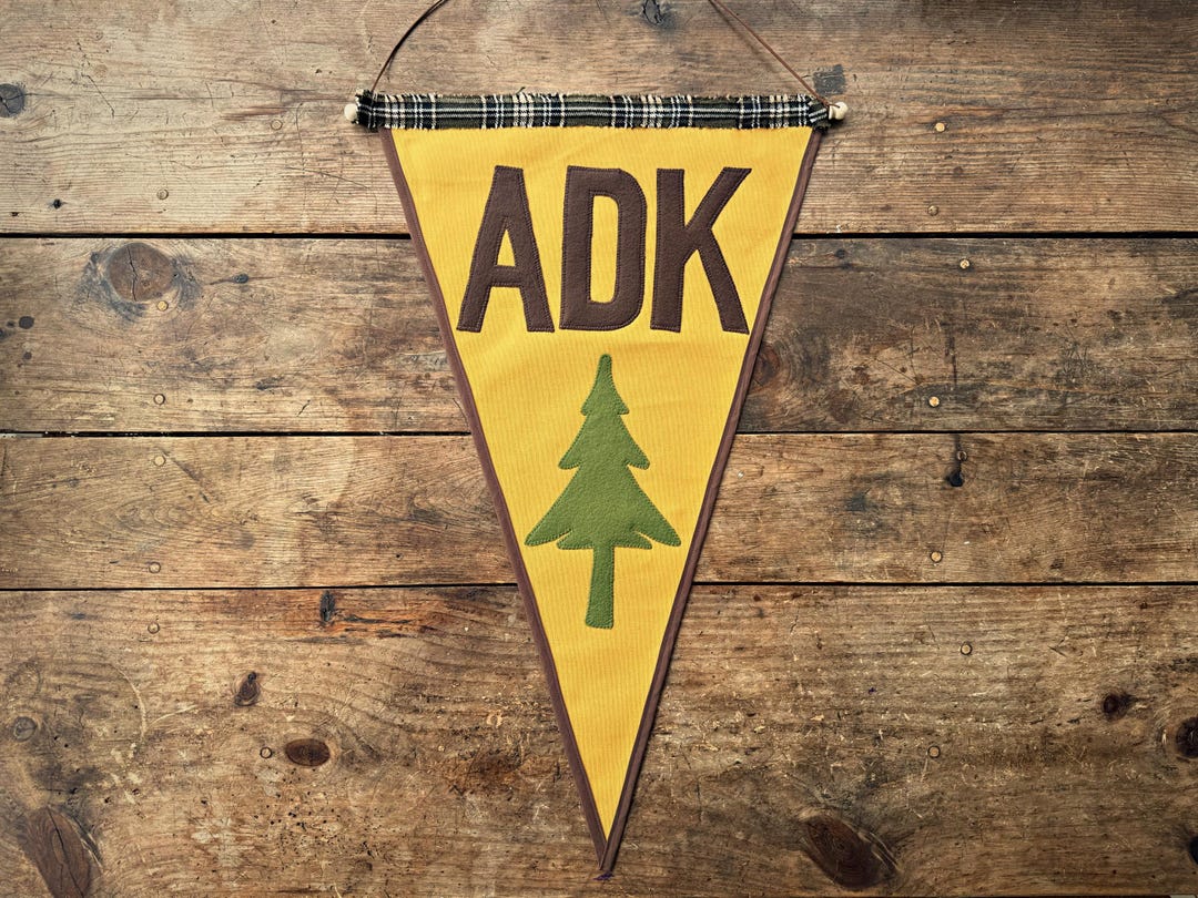 Adirondack Pennant | Wall Hanging | Banner | Adirondacks | ADK | Flag ...