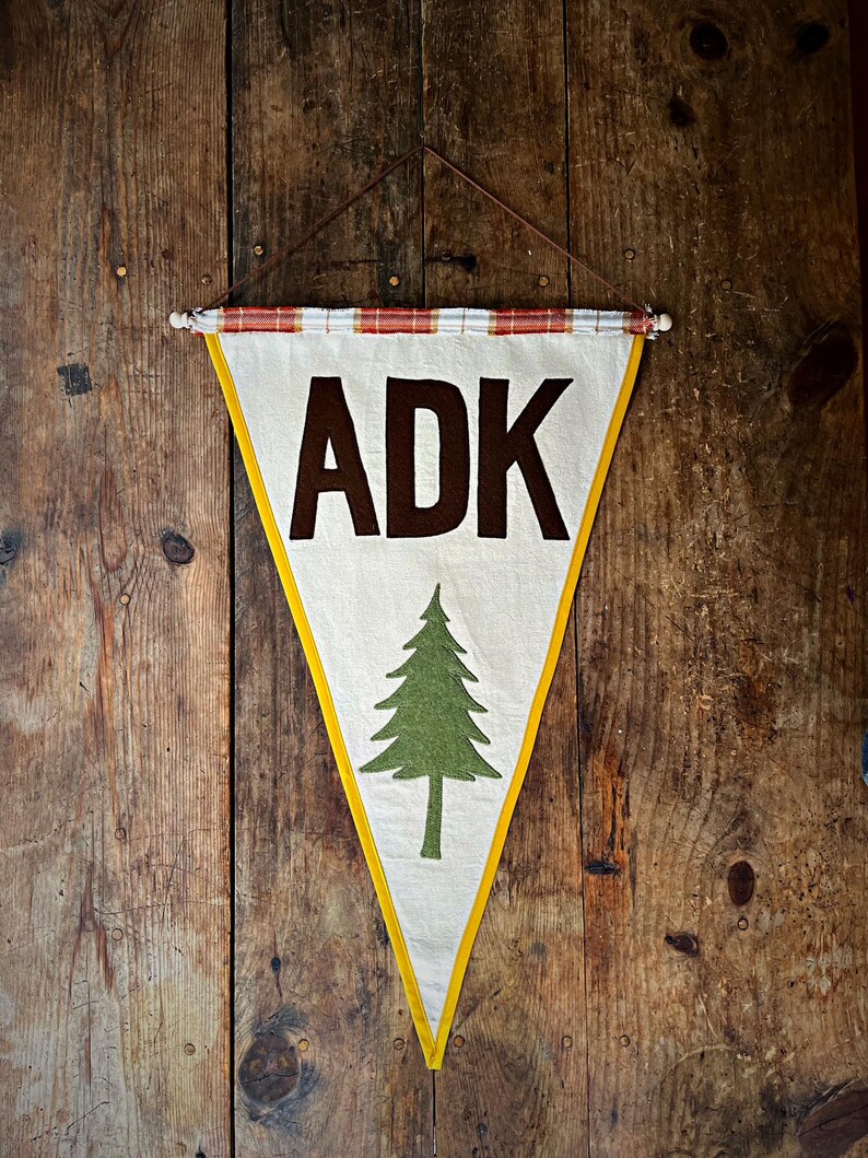 Adirondack Pennant | Wall Hanging | Banner | Adirondacks | ADK | Flag ...
