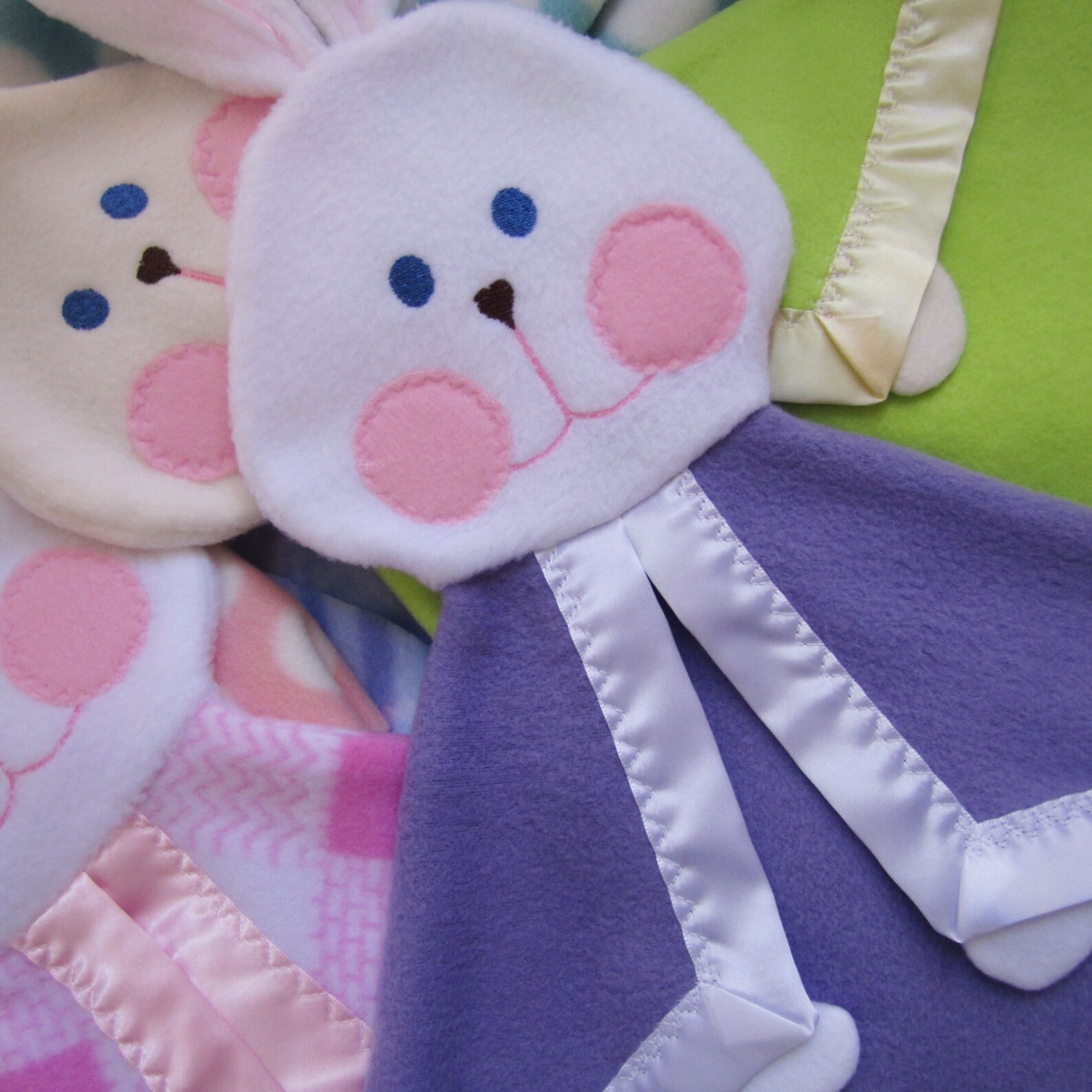 Baby Bunny Security Lovey Blanket in Purple Fisher Price Bunny - Etsy