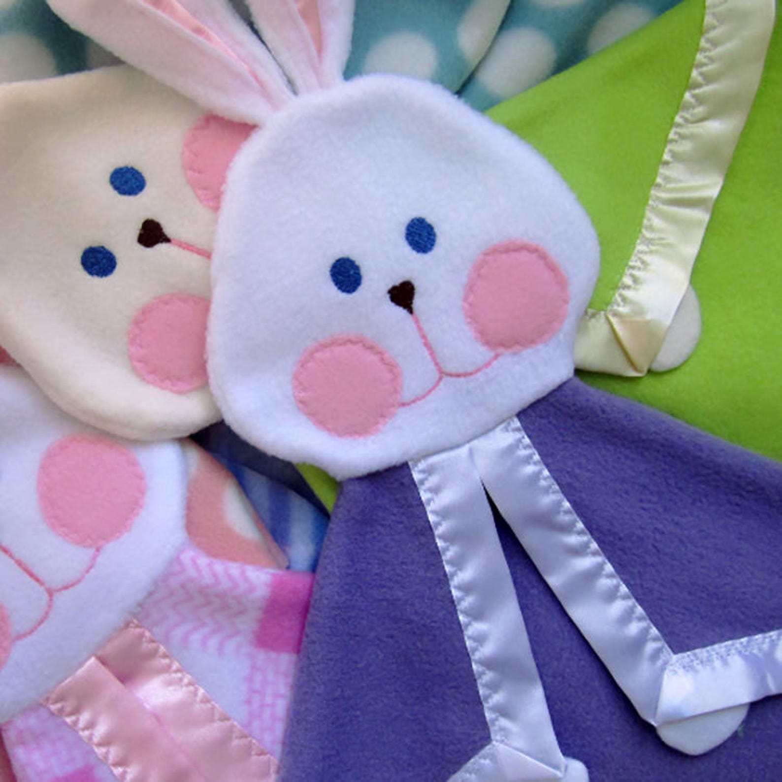 Baby Bunny Security Lovey Blanket in Purple Fisher Price Bunny - Etsy