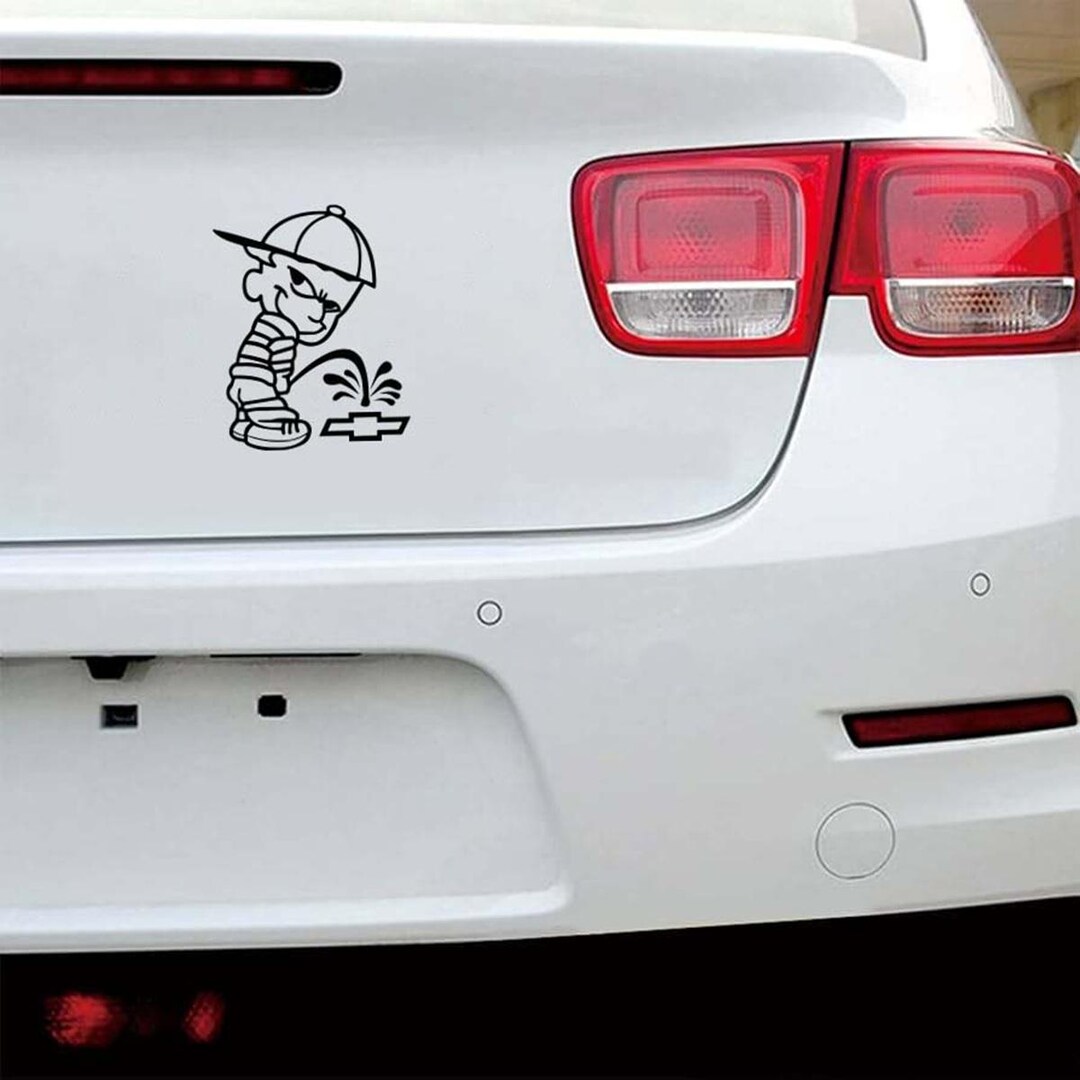 Funny Calvin Peeing Car Decal Sticker, Vinyl Truck Window Sticker ...