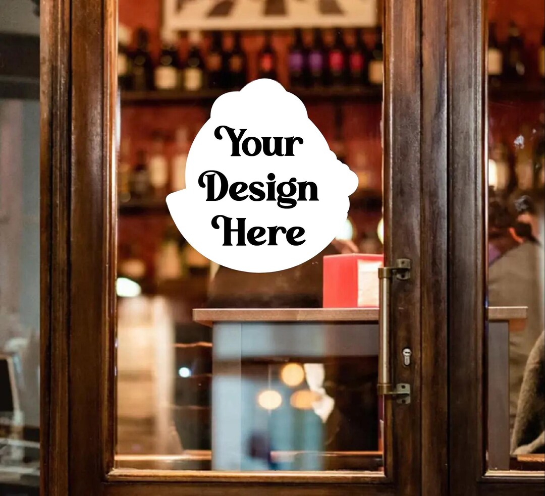 Custom Window Decal, Personalized Storefront Sticker, Business Logo ...