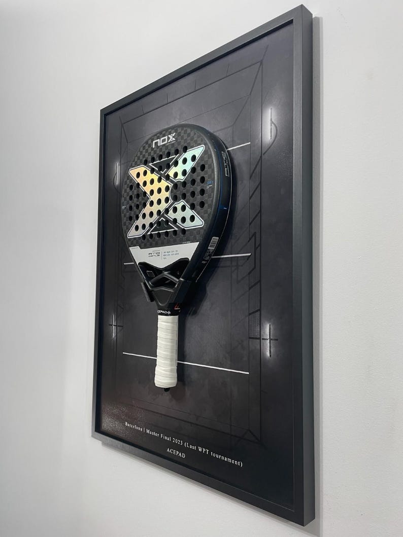 Padel Racket Wall Frame With Hanger - Etsy