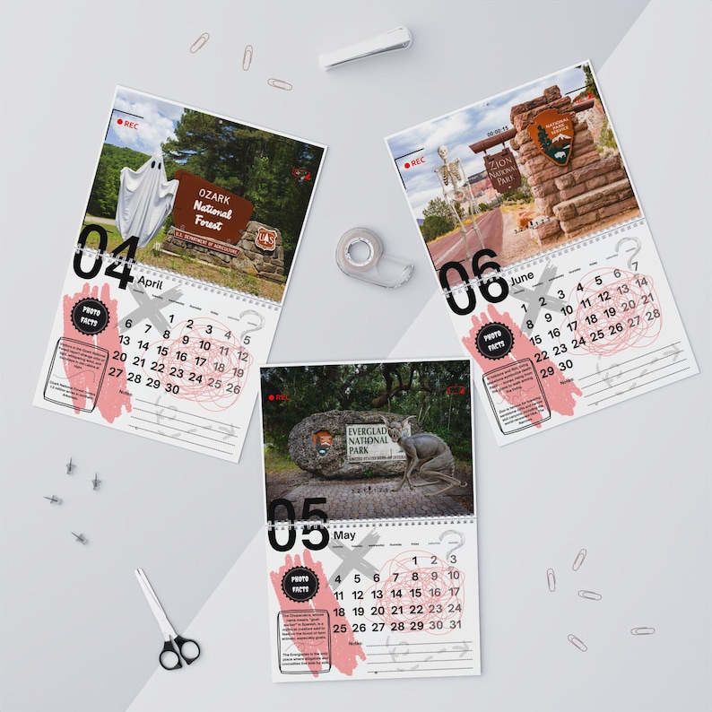 2026 Monster and National Park Wall Calendar, Cryptids, Creatures and ...