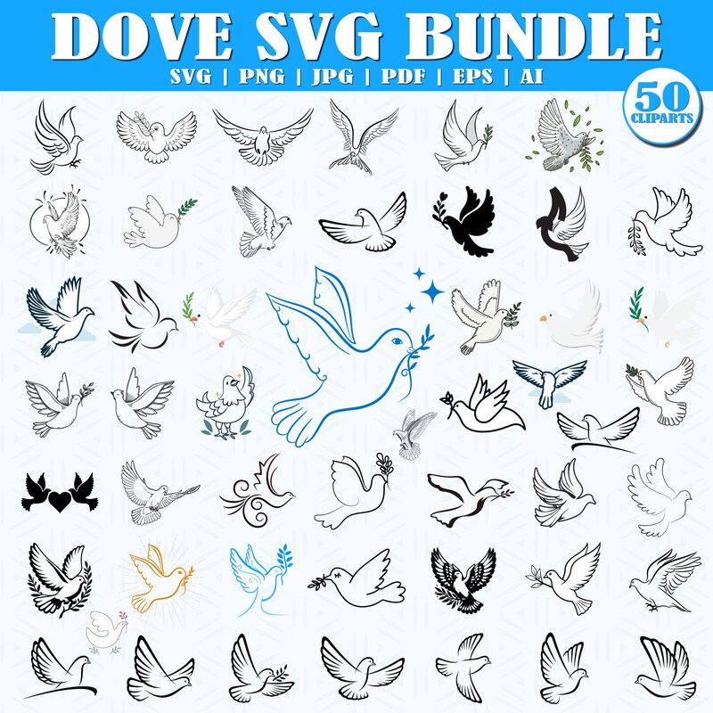 Dove Svg - Etsy