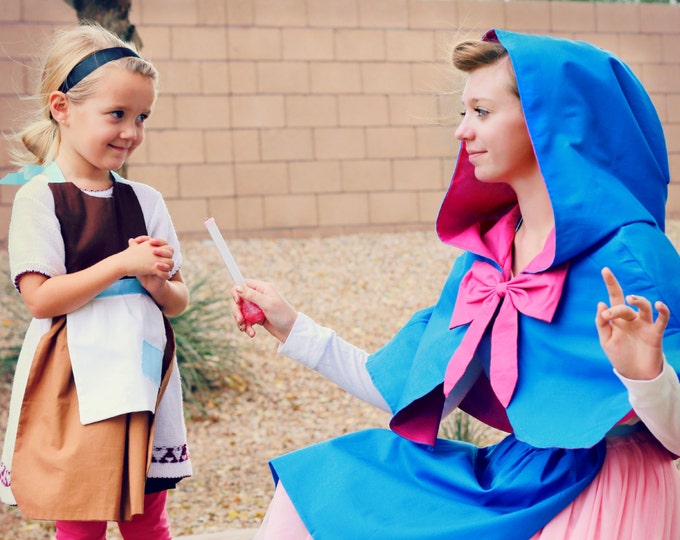 FAIRY GODMOTHER Cinderella CAPE/ Cloak Bow Apron Set. Disney Princess ...