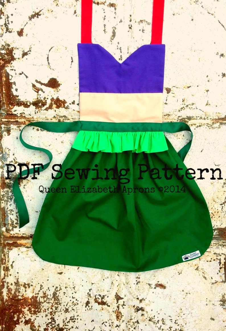 ARIEL the Little Mermaid Princess Child Halloween Costume Apron PDF ...