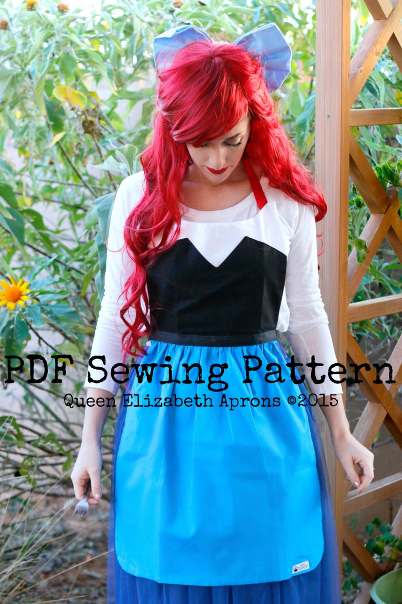 Land ARIEL the Little Mermaid Princess Halloween Costume Apron PDF ...