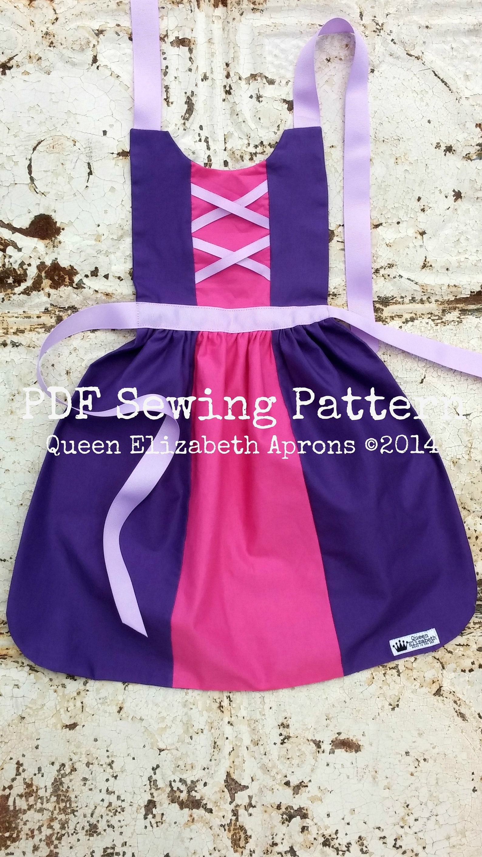 RAPUNZEL TANGLED Princess Child Halloween Costume Apron Pdf | Etsy