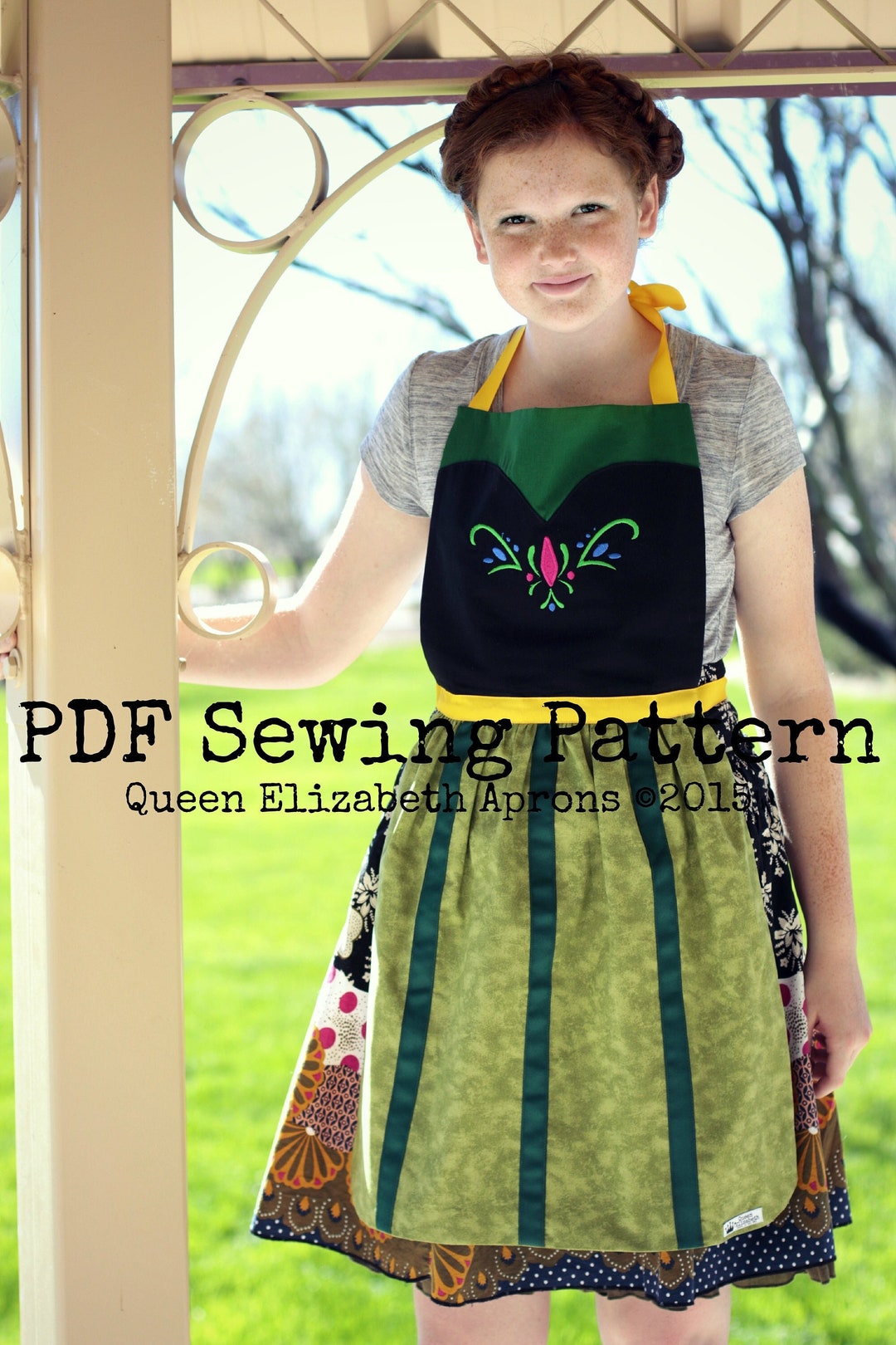 Coronation ANNA Frozen Princess Halloween Costume Apron PDF Sewing ...