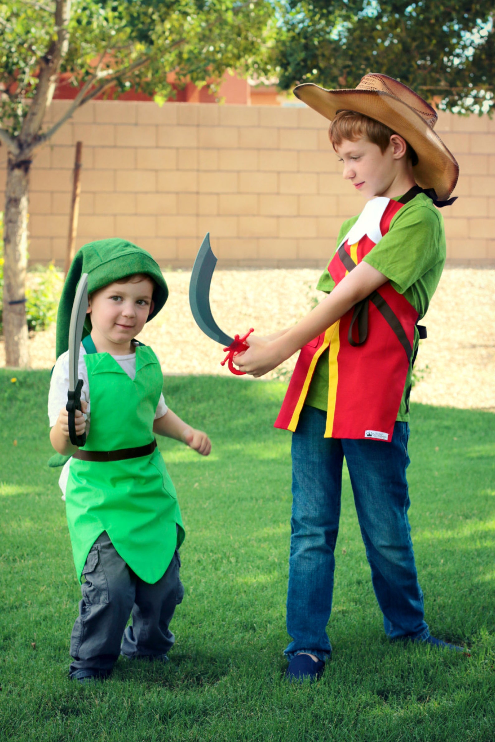 PETER PAN Pirate Child Halloween Costume Apron and Hat Pdf | Etsy