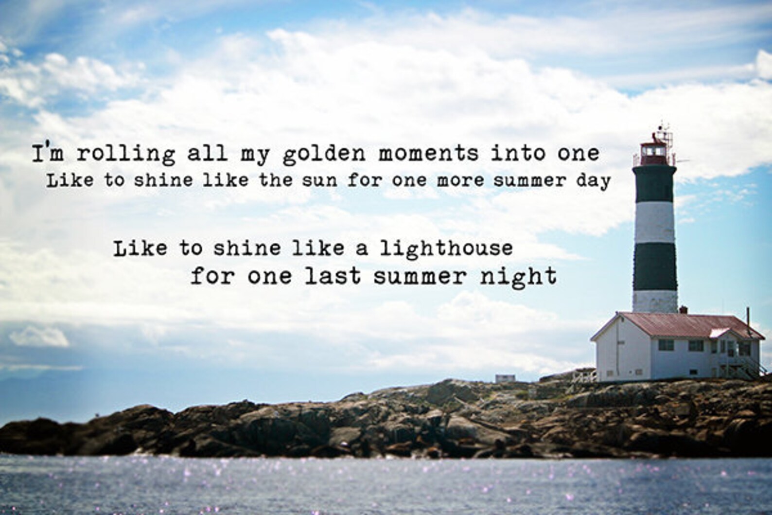 Shine Like a Lighthouse - James Taylor, Shine, Fine Art Print ...