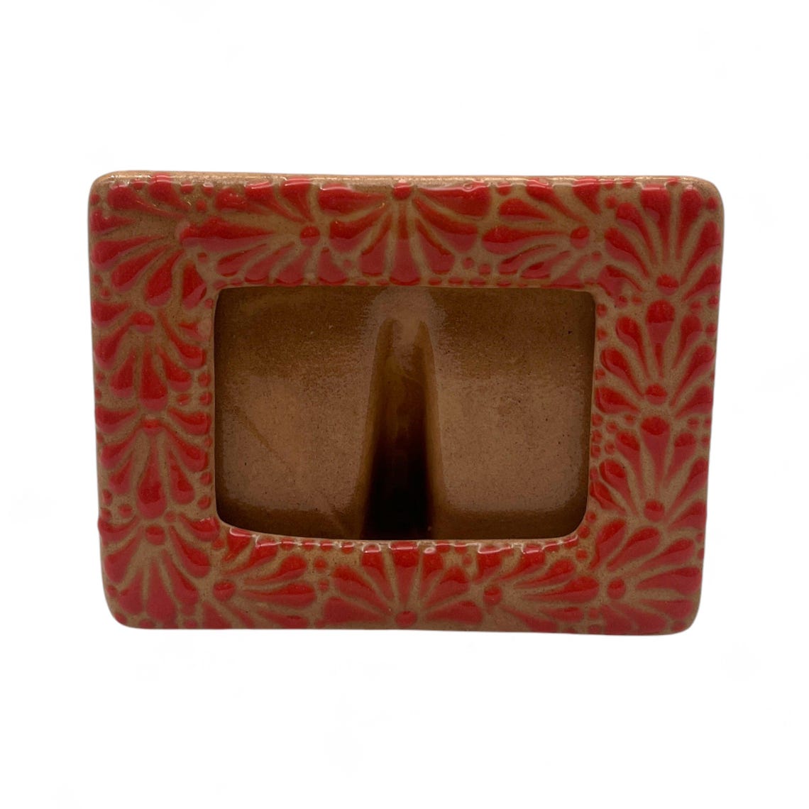 Pink Floral Terracotta Photo Frame | Talavera Style - Etsy